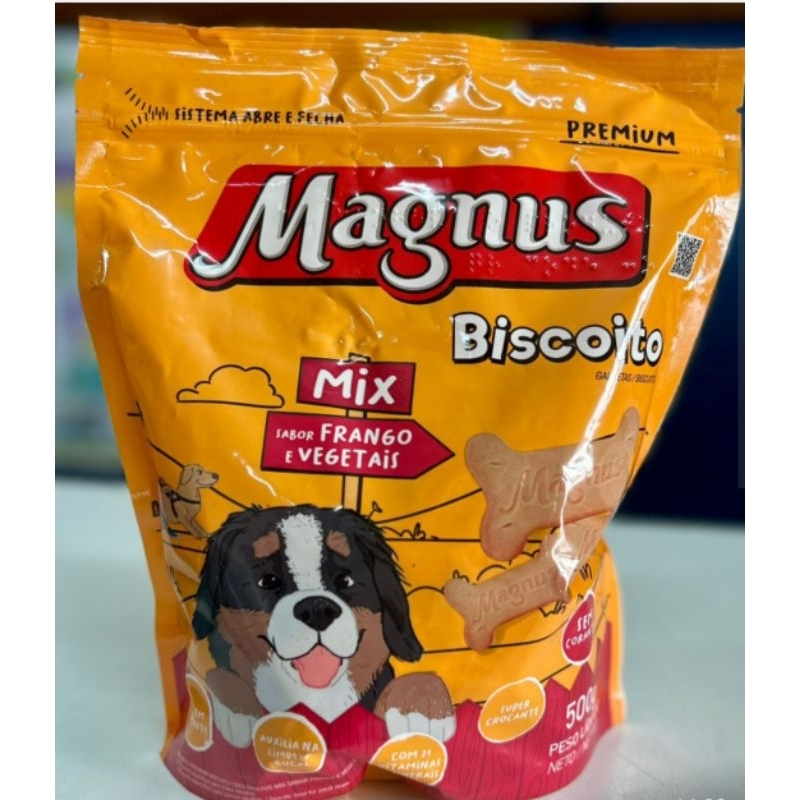 Biscoito Pet Magnus Frango e Vegetais PREMIUM 500 gramas cães | Shopee ...