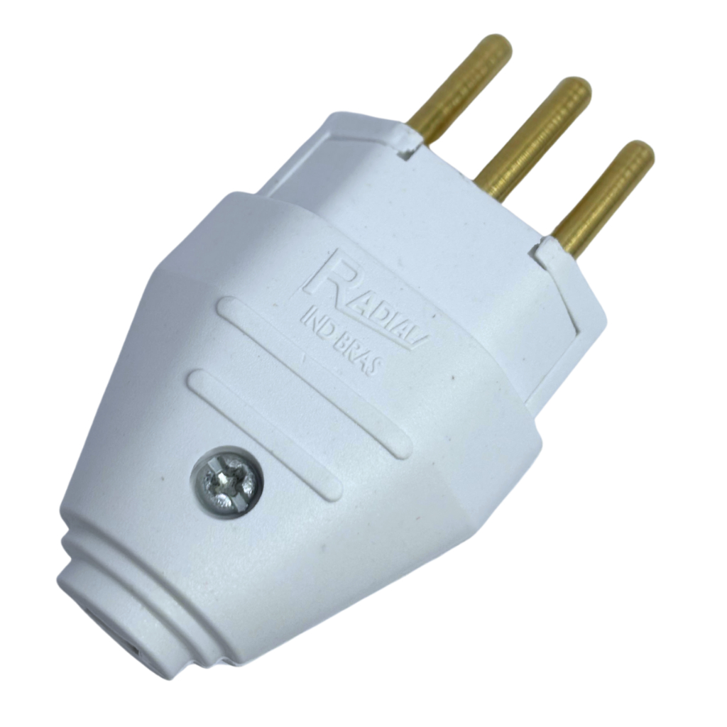 5x Plugue Macho Tomada 3 Pinos 10a 2p+t 250v Bivolt | Shopee Brasil