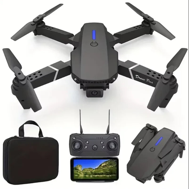 Drone E99 Pro/ E88 Pro Drone com Câmera 1080p Fotografia Aérea + CASE ...