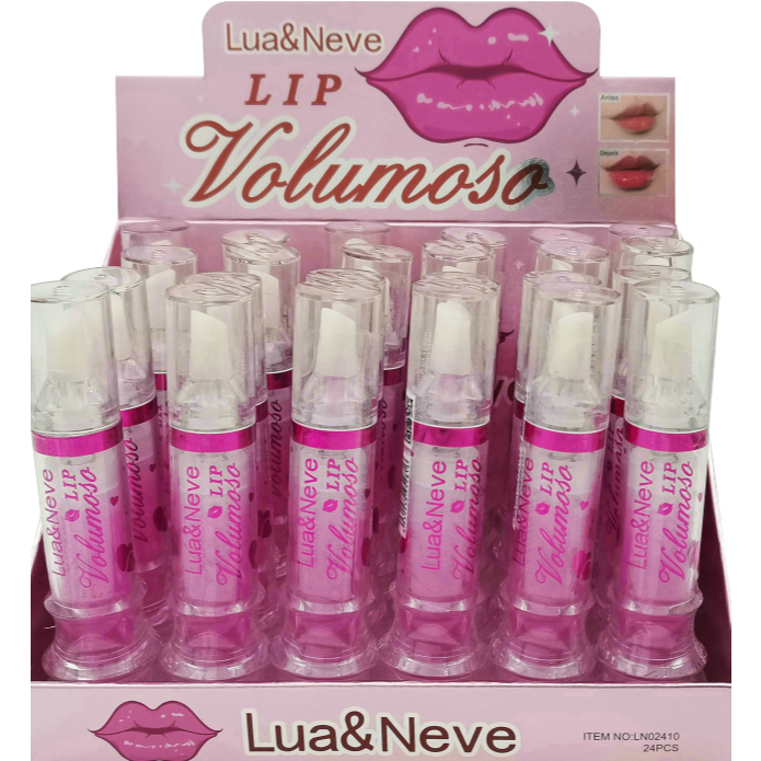 LIP GLOSS VOLUMOSO LUA&NEVE CAIXA C/24 pçs LP02410 | Shopee Brasil