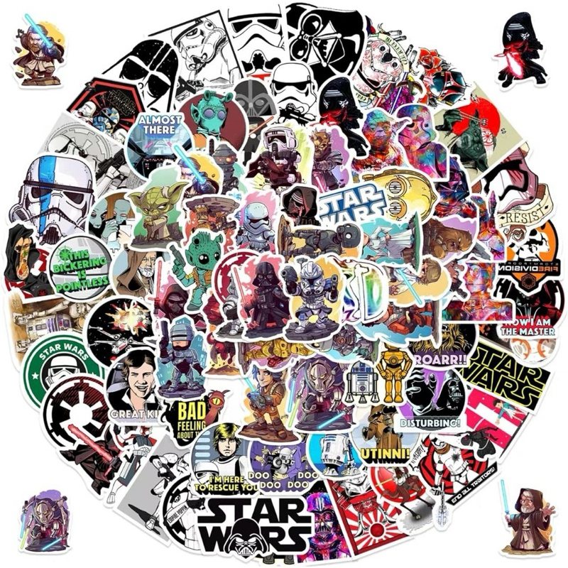 25/50/100 pcs figurinhas adesivos stickers de STAT WARS | Shopee Brasil