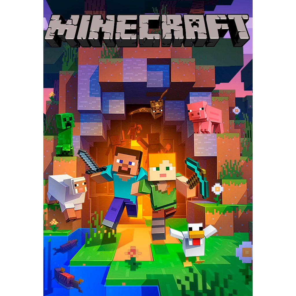 Poster Personalizado A4 Plastificado Games - Minecraft | Shopee Brasil