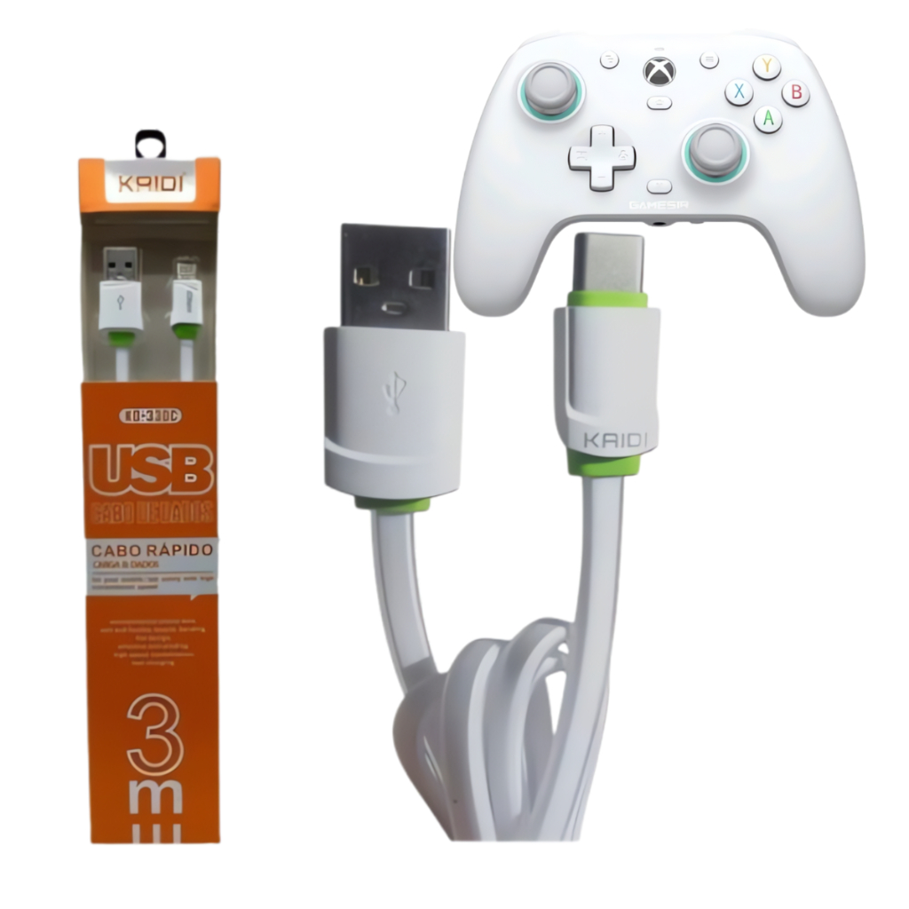 Cabo Usbc 3m Compatível Com Controle Xbox Gamesir G7 G7 Se T4 Premium ...