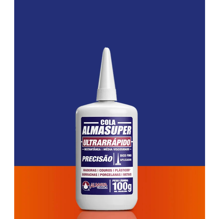 Cola instantânea 100g Alma Super Mdf Madeira Etc | Shopee Brasil