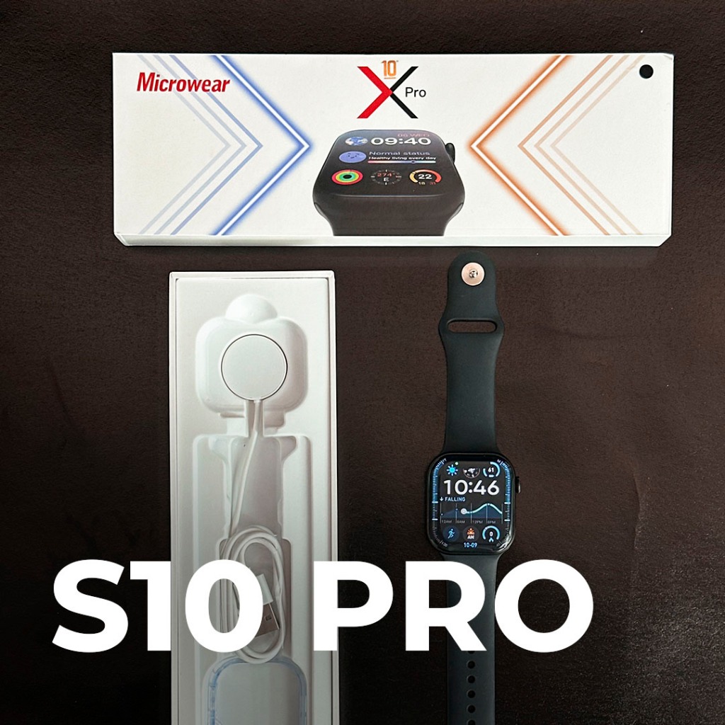 Smartwatch Relógio Inteligente S10 PRO Microwear Tela Curva 1GB Memória ...