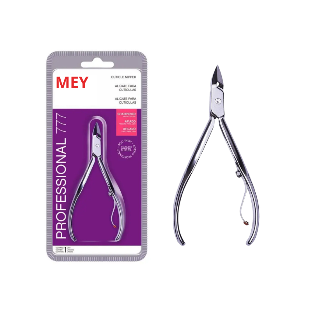 Alicate de Cutícula Unha 777 para Manicure Profissional MEY | Shopee Brasil