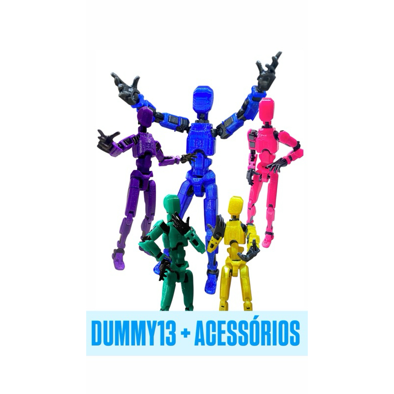 Boneco Articulado Dummy 13 Montado Action Figure | Shopee Brasil