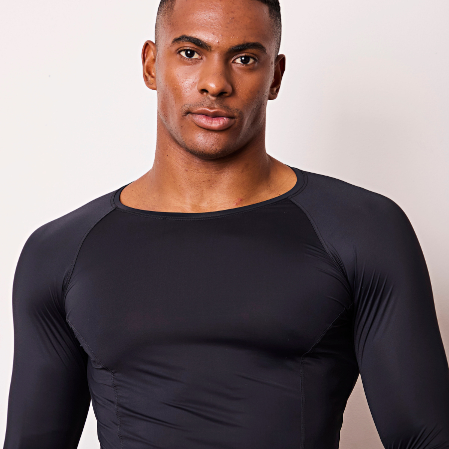 Camiseta Masculina Rash Guard jiu Lisa Longa Preta | Shopee Brasil