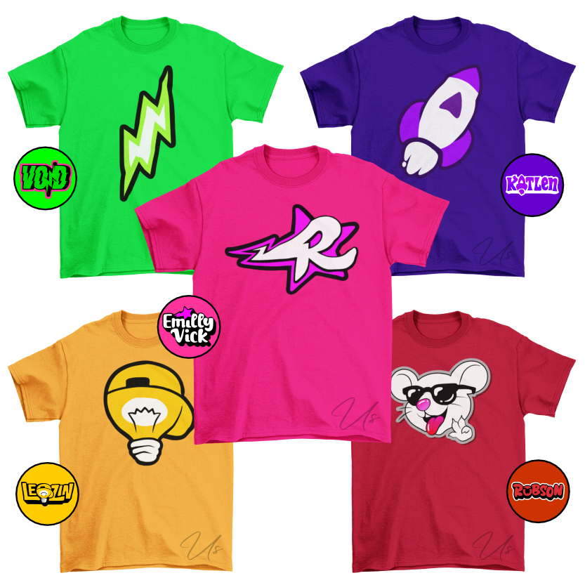 Camiseta Emily Vick Katlen Leozin Robson Void Dos Rosa Novos Elementos ...