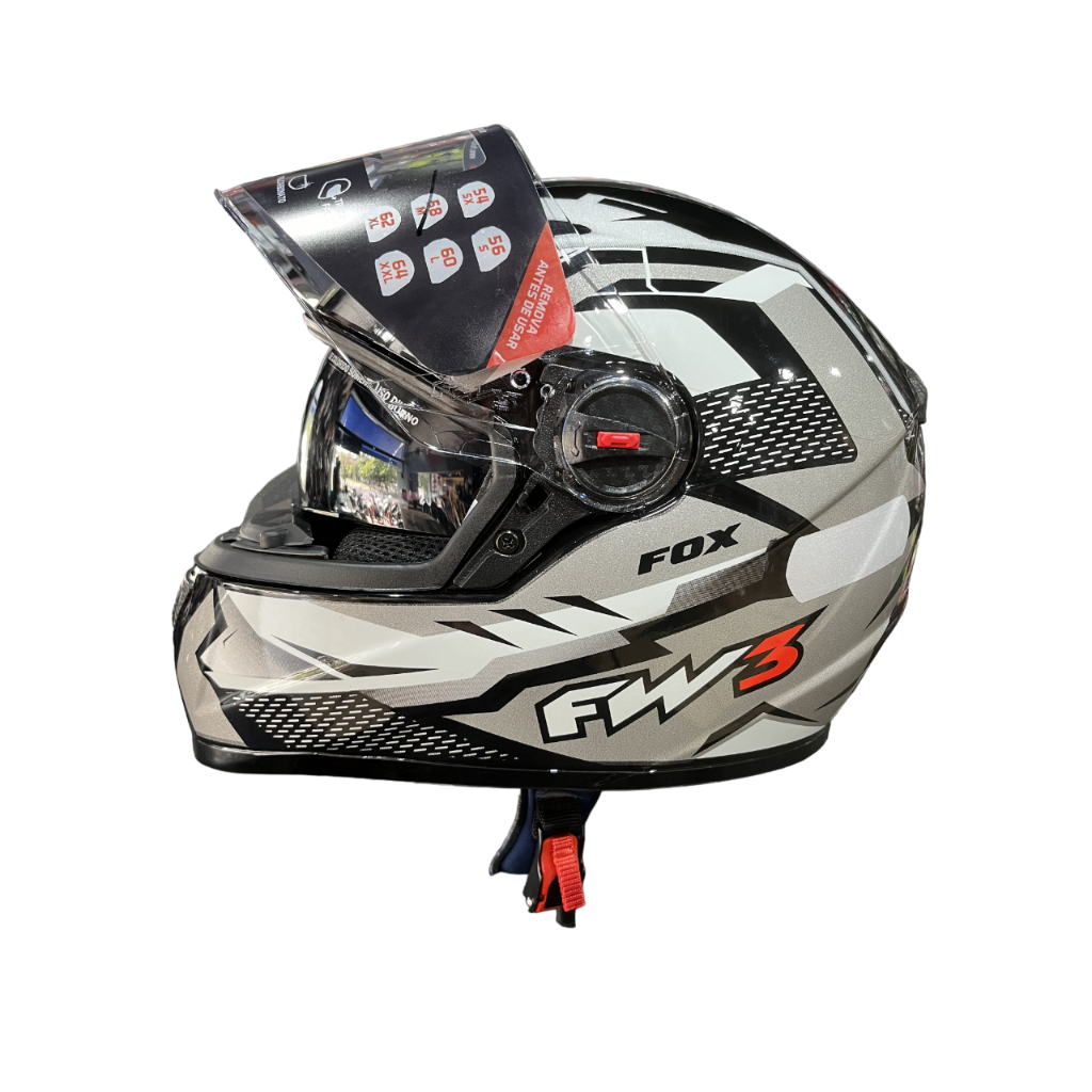 Capacete FW3 GTX Fox Laranja com Óculos Interno e Narigueira Alta | Shopee Brasil