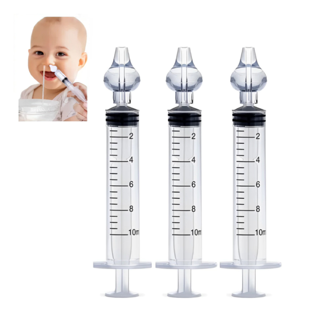 Kit Seringas Para Lavagem Nasal com Bico de Silicone - 10ml | Shopee Brasil