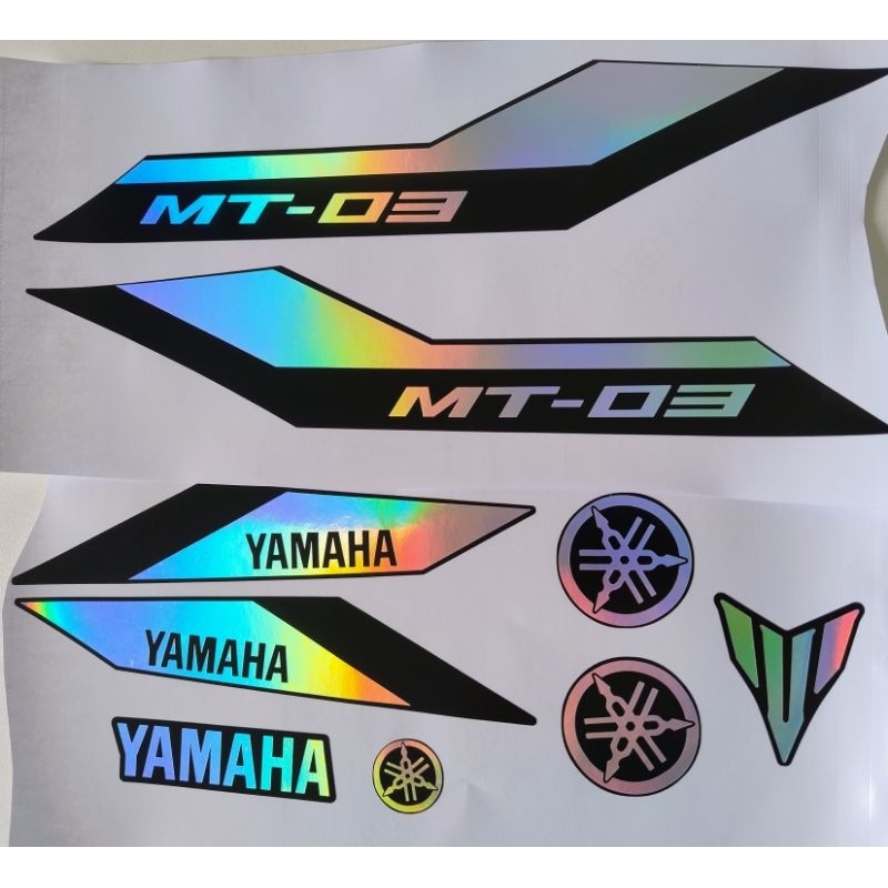 Yamaha Mt-03 2022/2025 Adesivos HOLOGRÁFICOS | Shopee Brasil