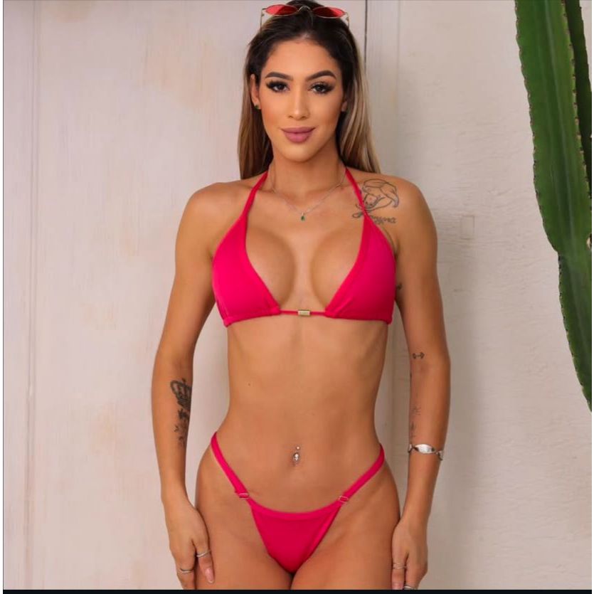 Biquini Efeito Marquinha Fita Feminino Bronze Shopee Brasil