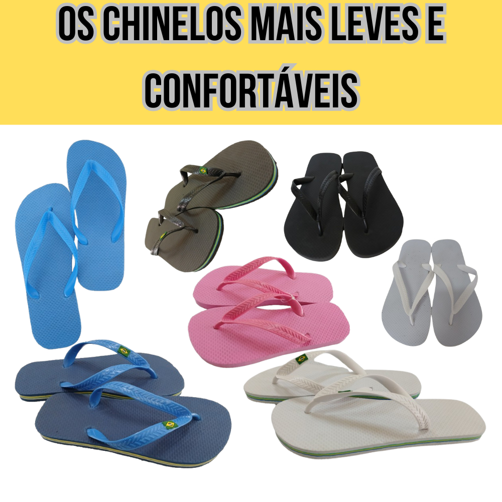 Chinelo de borracha leve e confortável unissex masculino feminino ...