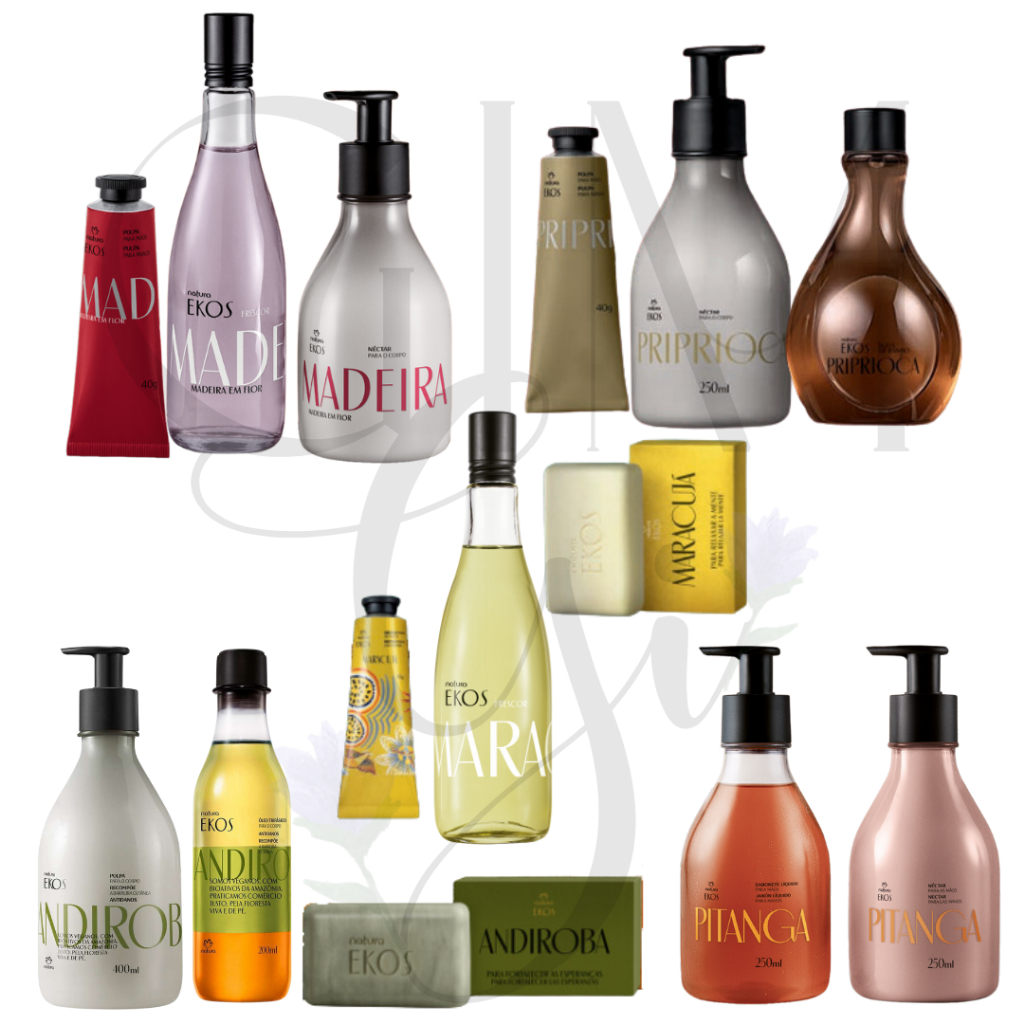 Presente Natura Ekos. Priprioca, Andiroba, Ryos Vivo, Madeira em Flor ...