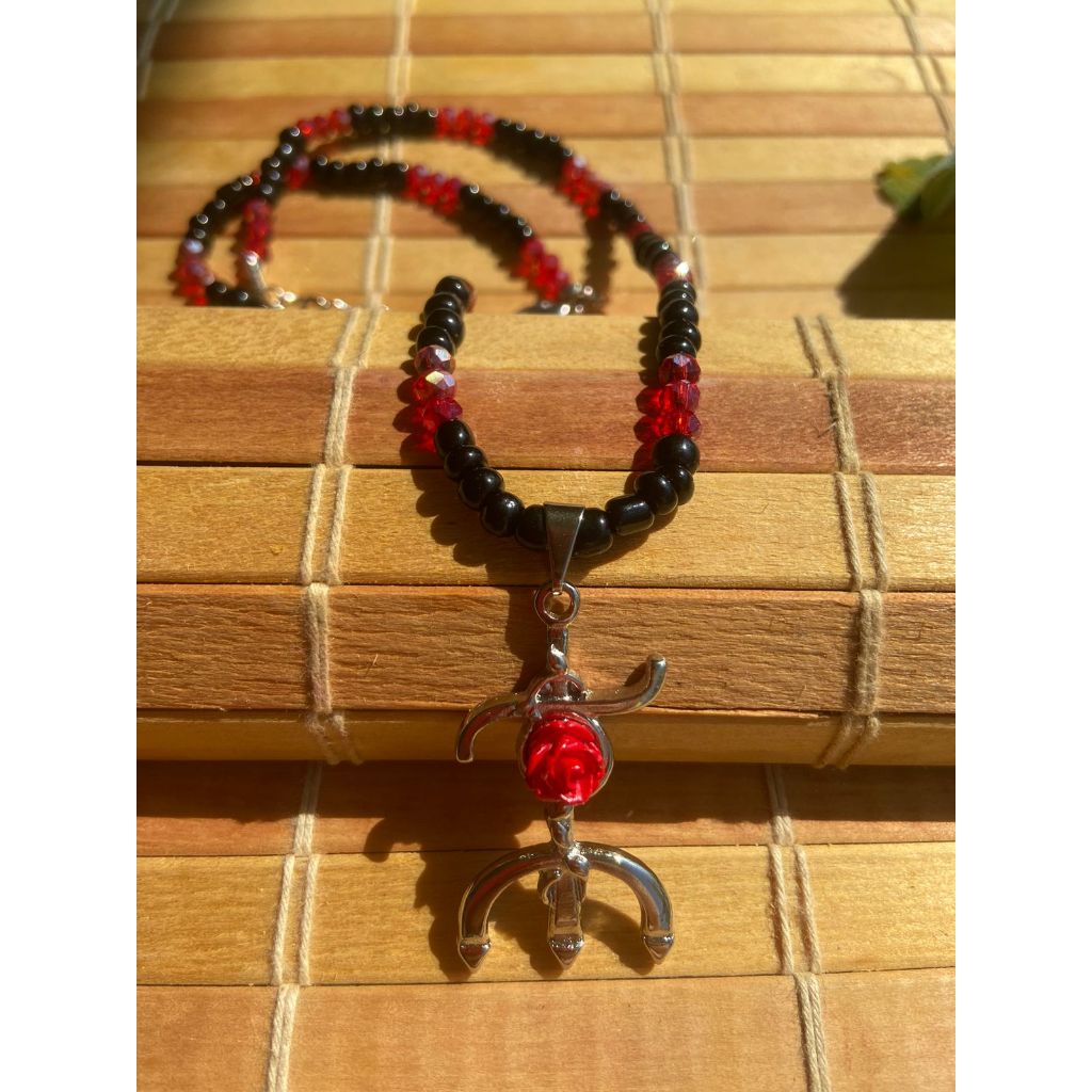 Chocker Pombagira Exu colar gargantilha regulável com pingente umbanda ...