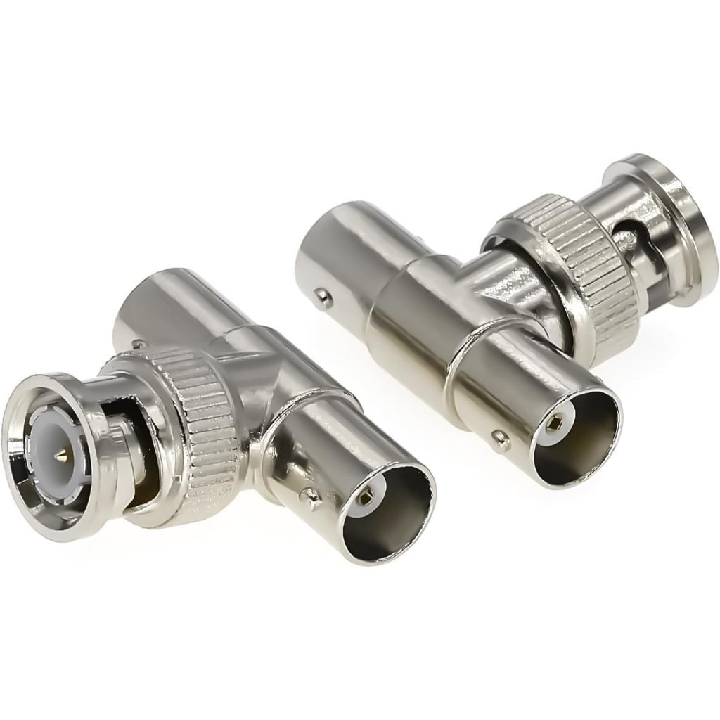 Conector T BNC conector divisor BNC de 3 vias, conector BNC macho para ...