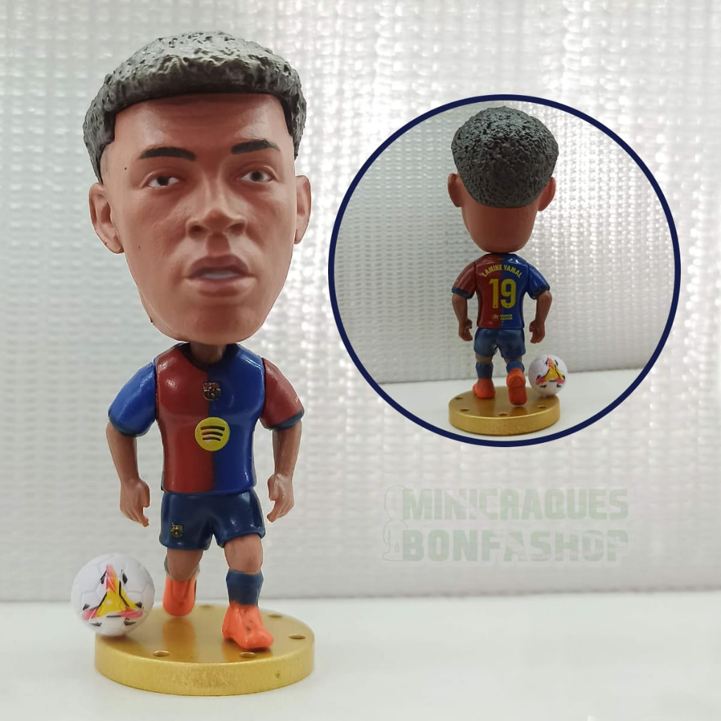 Mini Craque Lamine Yamal - Barcelona - Miniatura Futebol Colecionável ...