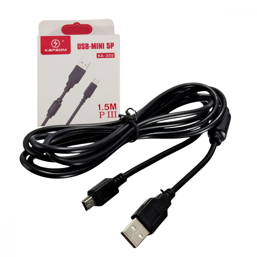 Cabo Mini Usb V3 P/ Ps3 C Filtro Alta Velocidade 1,5 Metros. | Shopee ...