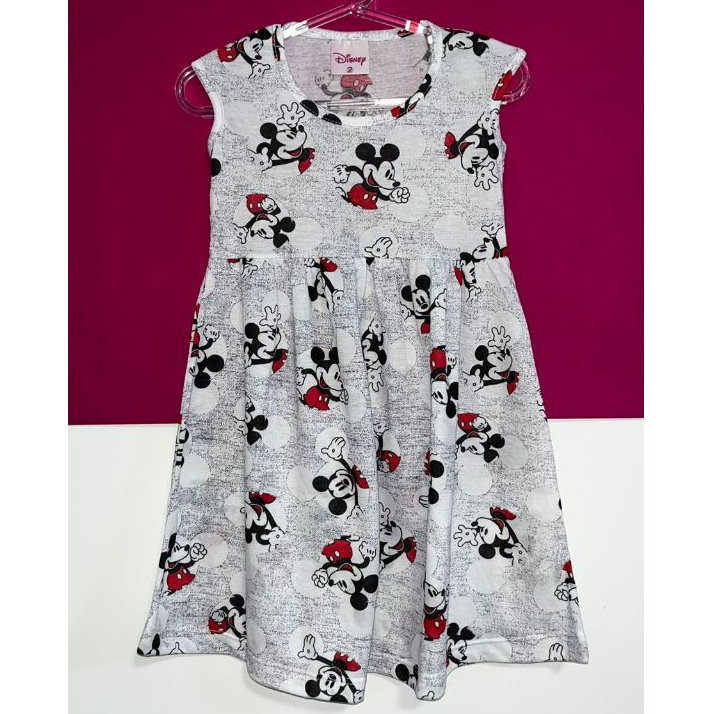 Vestido Infantil Branco Mickey Mouse | Shopee Brasil