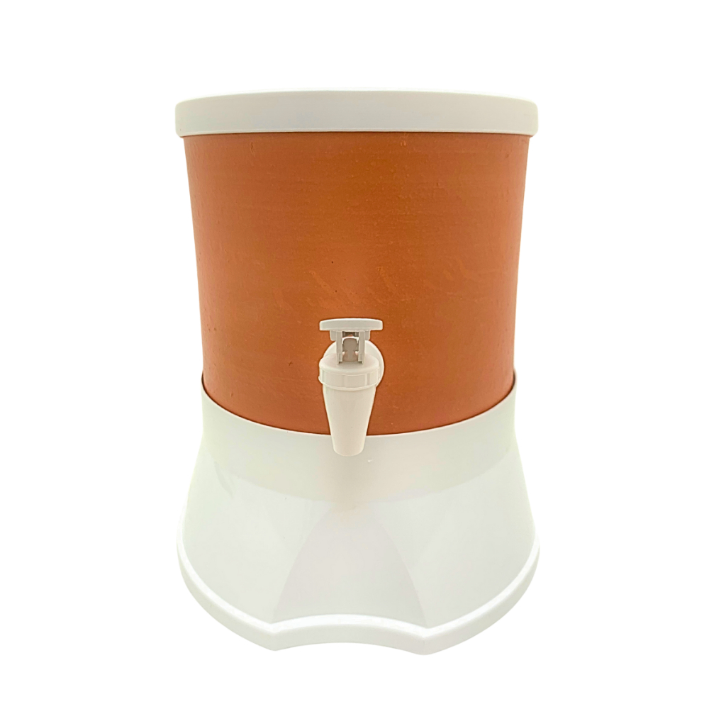 Suporte para Galão de Água com Cuba de Barro Água Pura e Fresca Sempre ...