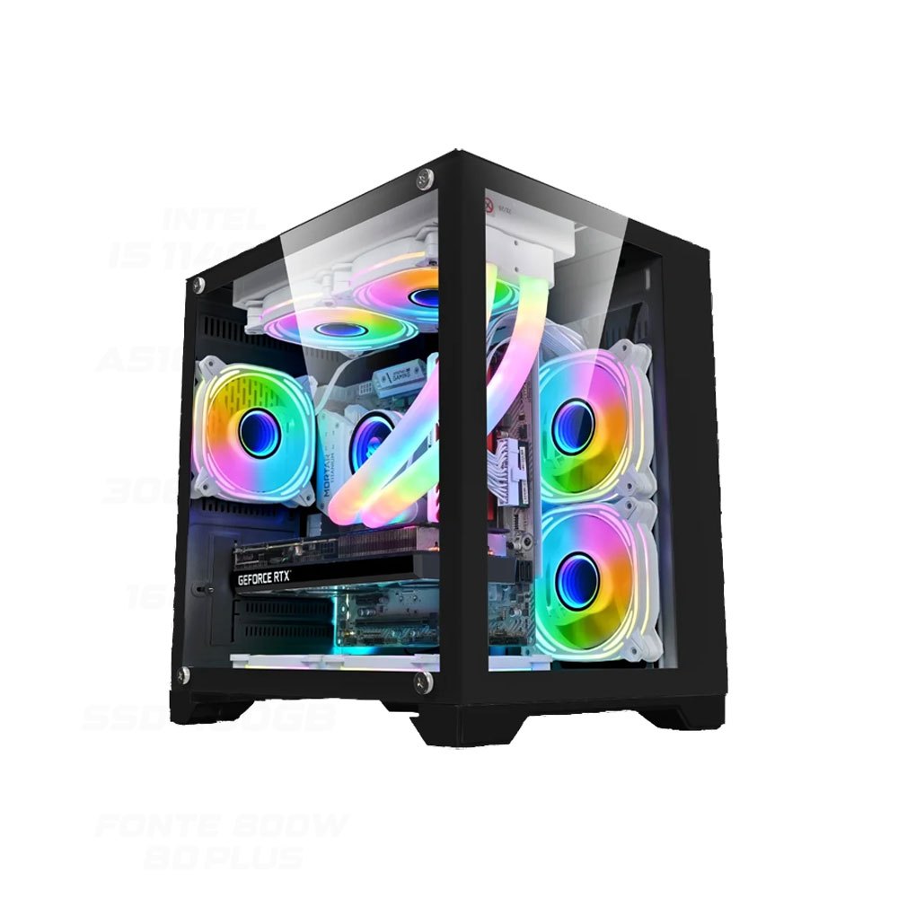 PC GAMER INTEL I5 11400F 16GB RTX 3060 12GB SSD 480GB FONTE 800W 80 ...