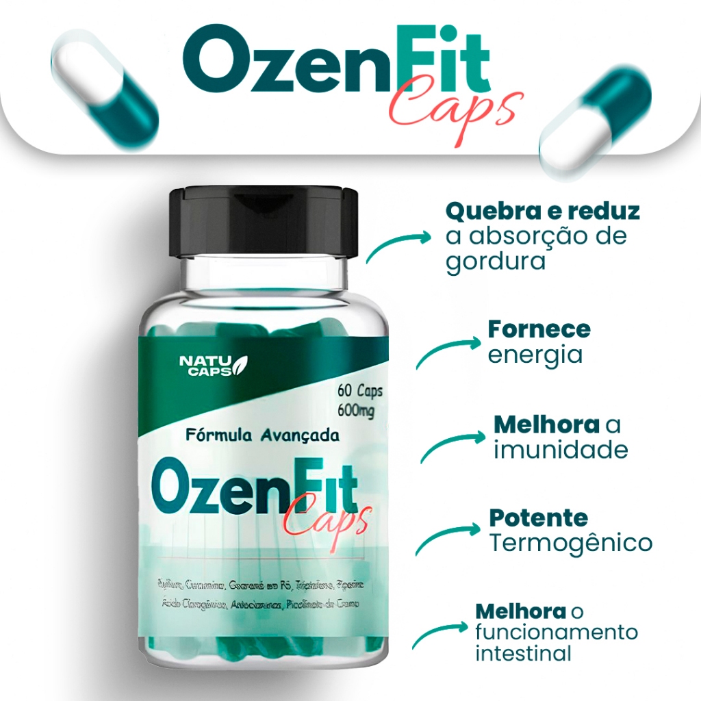 1 Unidade de Ozenfit 60 Cápsulas | Shopee Brasil