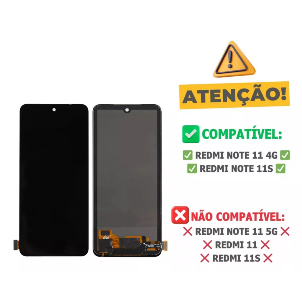 Tela Display Frontal Touch LCD Xiaomi Redmi Note 11 / Note 11s 4g - A PRONTO ENTREGA | Shopee Brasil