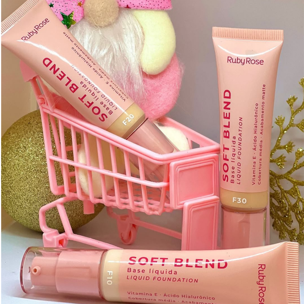 Base líquida Soft Blend Acabamento Matte - Ruby Rose | Shopee Brasil