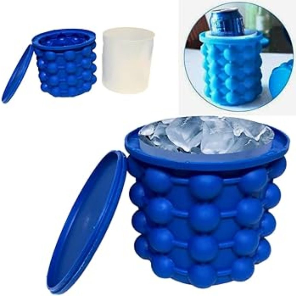 Balde de Gelo Silicone Térmico Fazer Gelo Rápido Mágico | Shopee Brasil