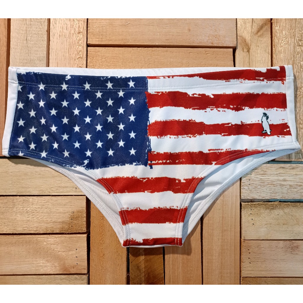 Sunga de praia e natação Estampada Adulto Bandeiras USA e Reino Unido ...