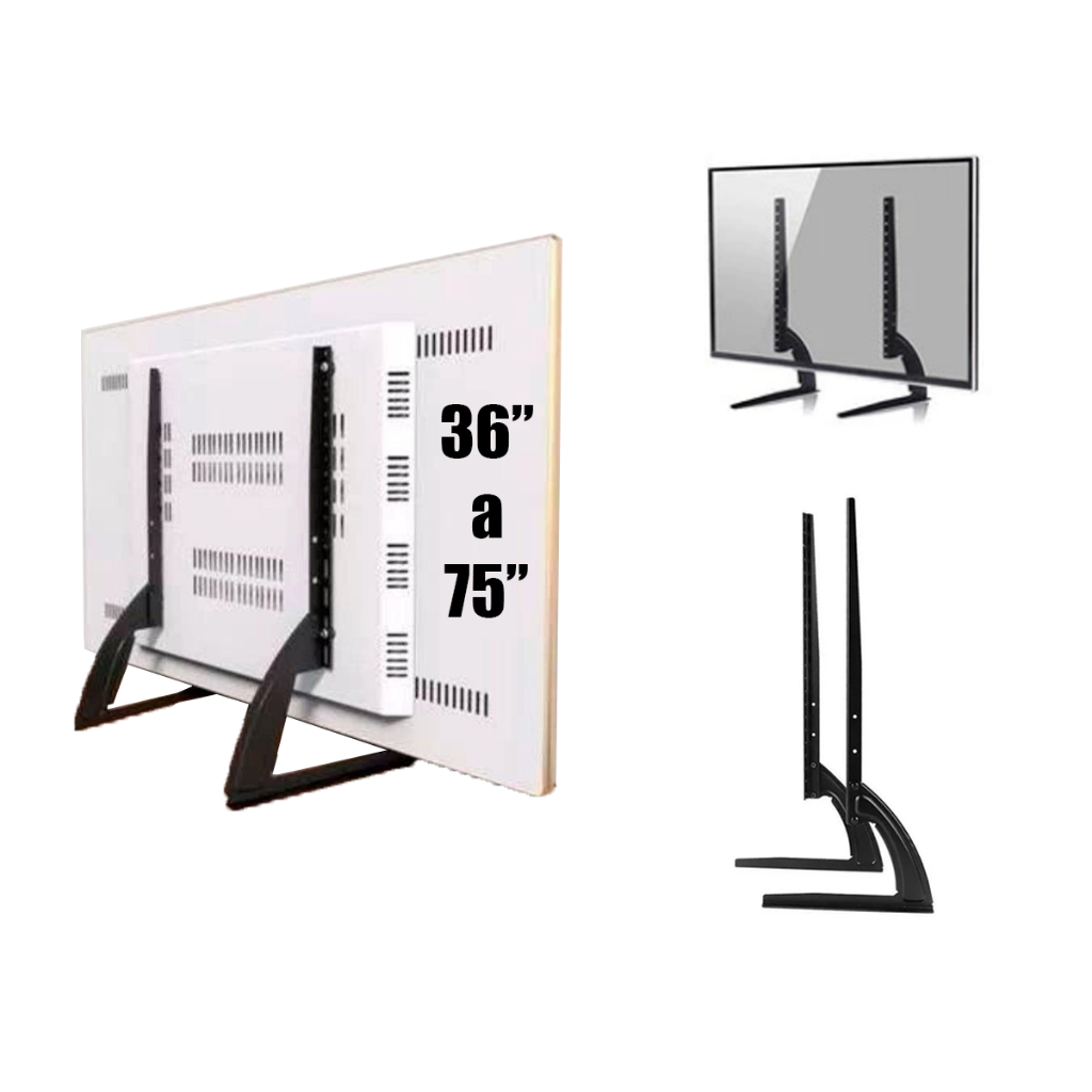Suporte De Mesa Para Tv Base 36'' A 75'' Lcd Led oled qled Universal ...