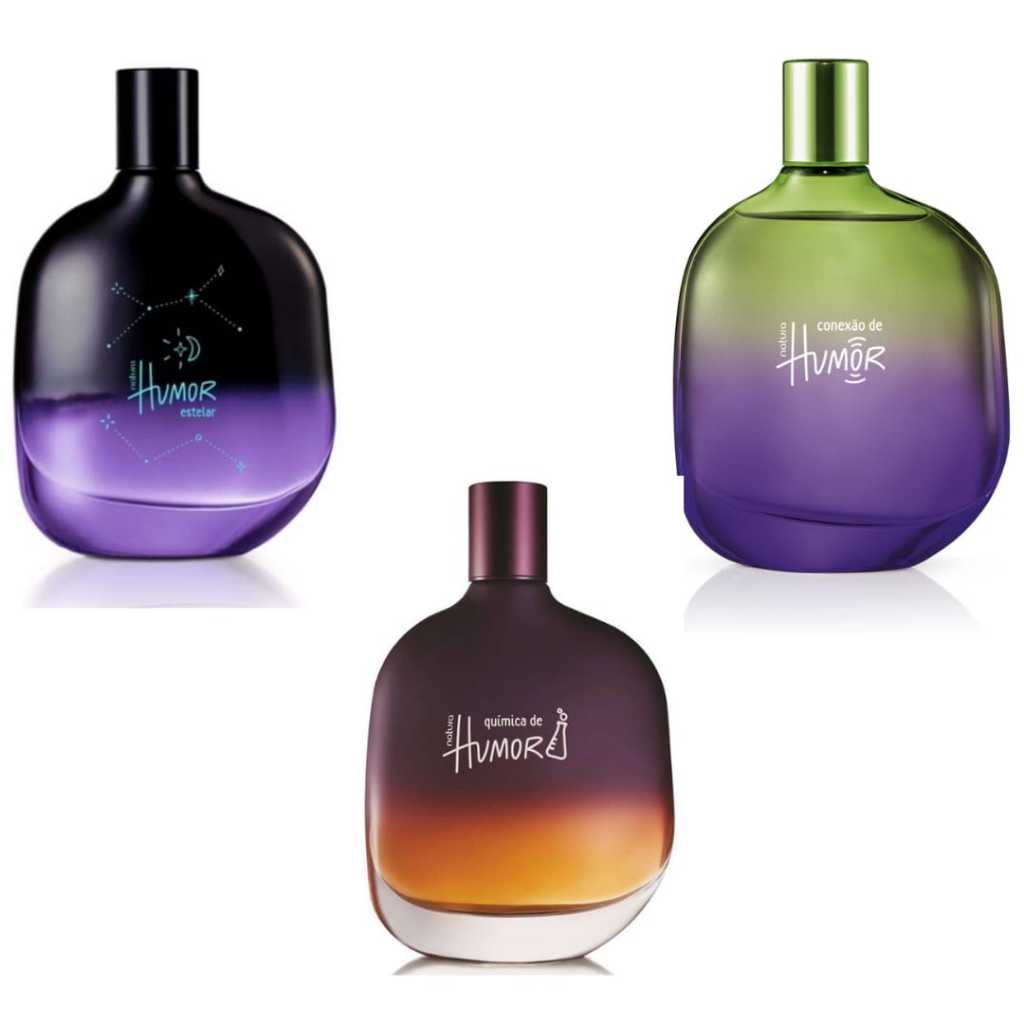 Colônia Química Humor/Humor Estelar/Conexão de Humor masculino 75ml ...