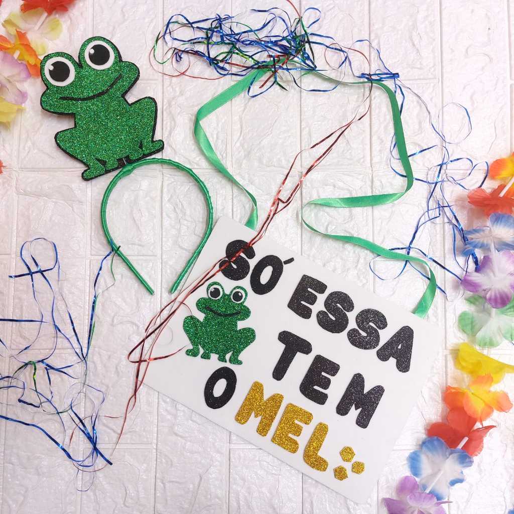KIT CARNAVAL TIARA E PLAQUINHA SO ESSA TEM MEL | Shopee Brasil