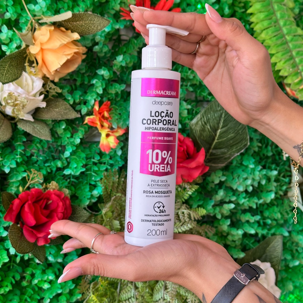 Loção Corporal Dermacream Deep Care Hipoalergênica Açaí e Semente Uva ...