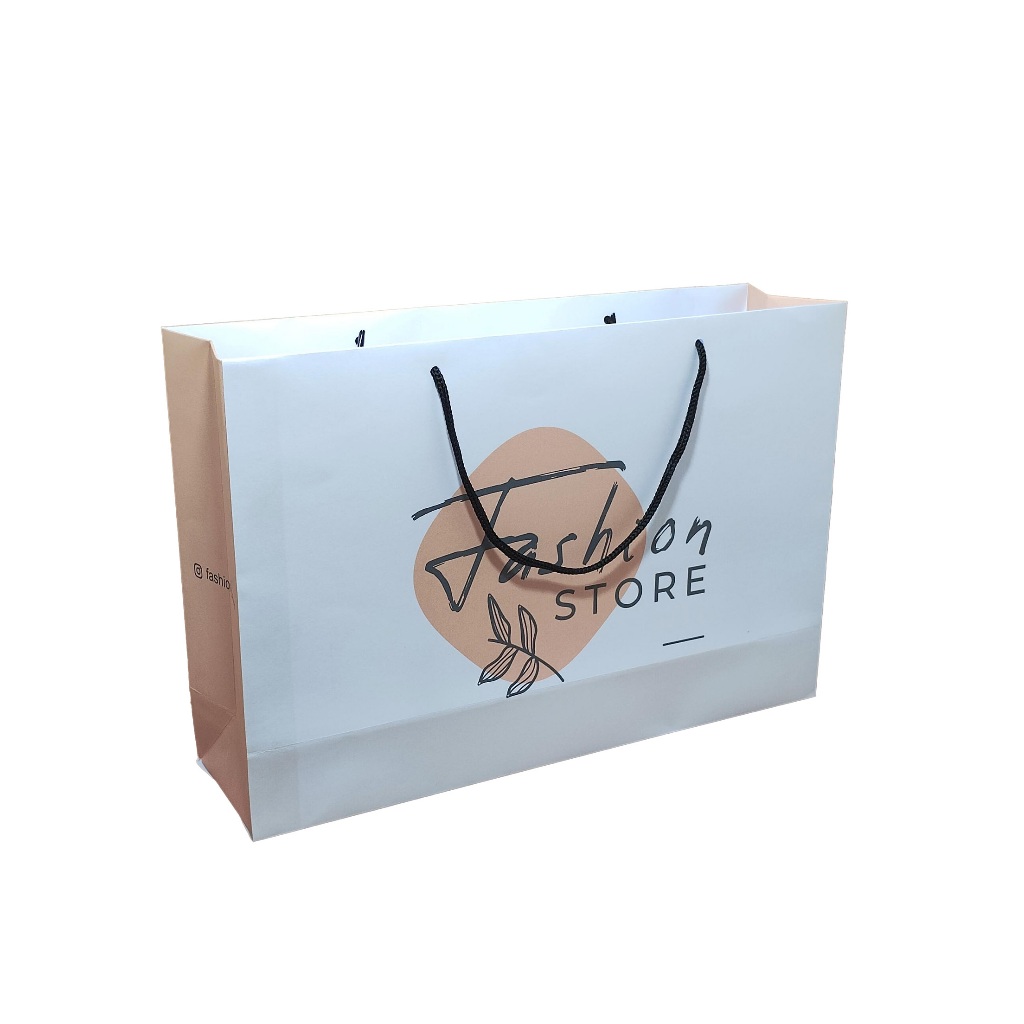 Sacolinha personalizada com sua logo, tamano M (30x20x8 cm) | Shopee Brasil
