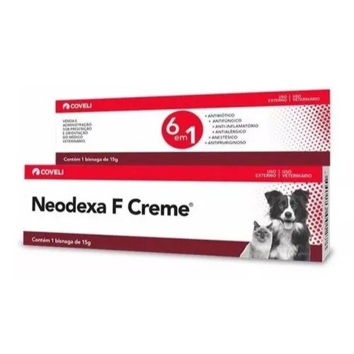 Pomada Creme Neodexa Para Gatos E Cães Com Ferimentos E Alergia ...