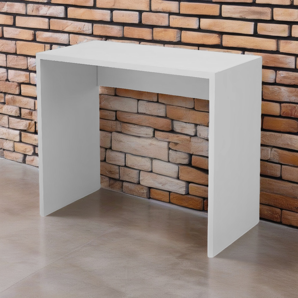 Mesa Sem Gaveta Para Escritório Quarto Branco | Shopee Brasil
