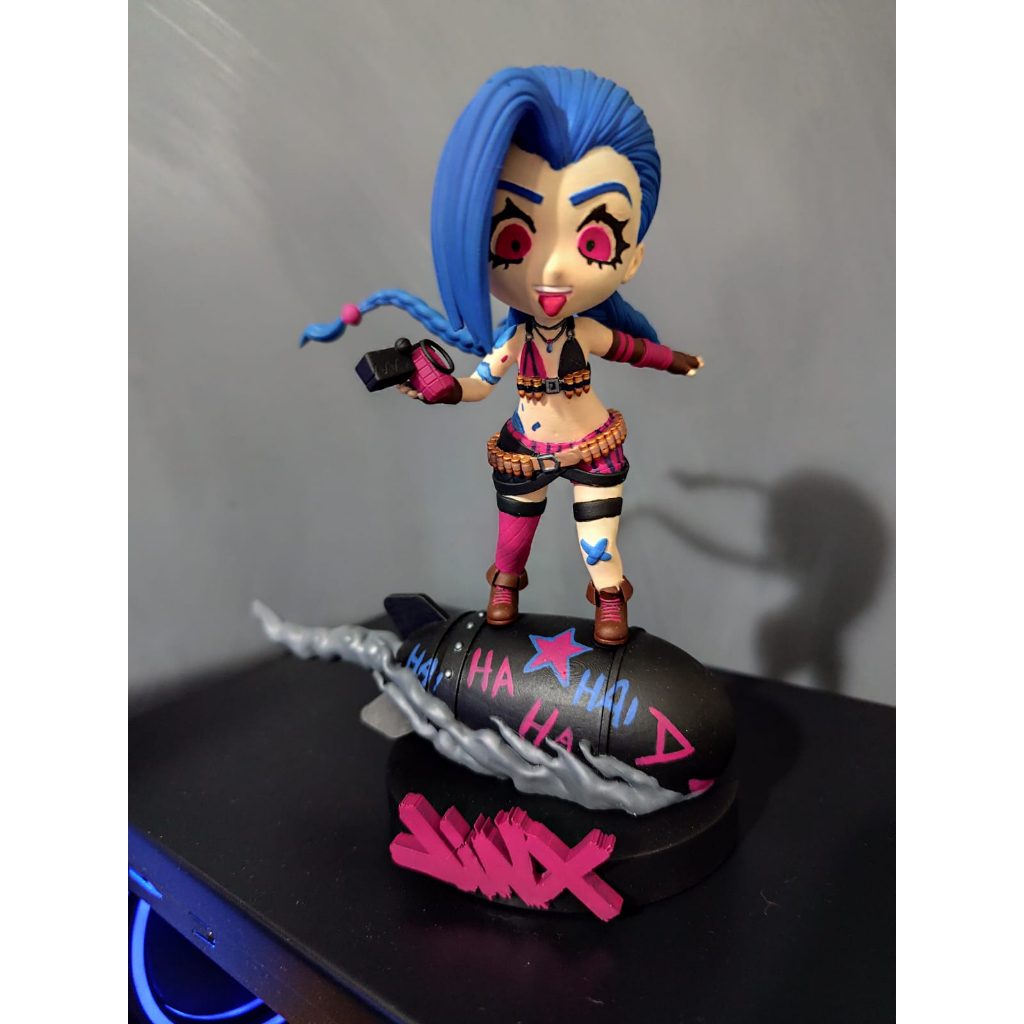 Figure Jinx Chibi League of Legends LOL - Action Figure Colecionável ...