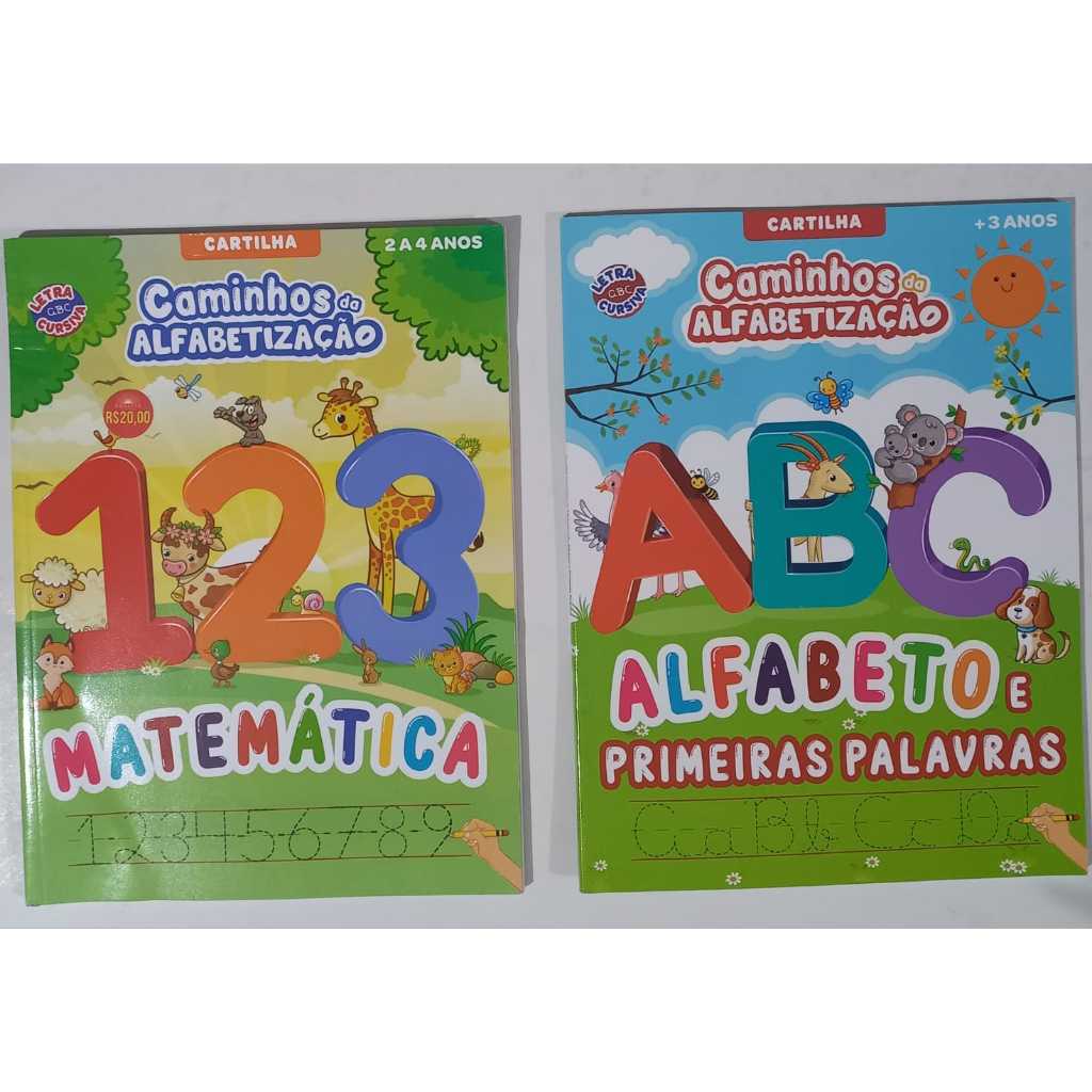 Kit 2 Cartilhas Caminhos da Alfabetização ALFABETO e MATEMÁTICA ...