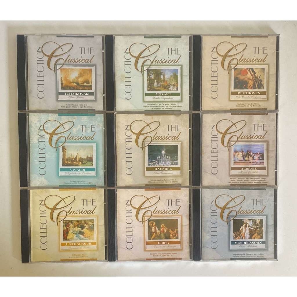 Coleção 9 CDs The Classical Collection - Música Clássica | Shopee Brasil