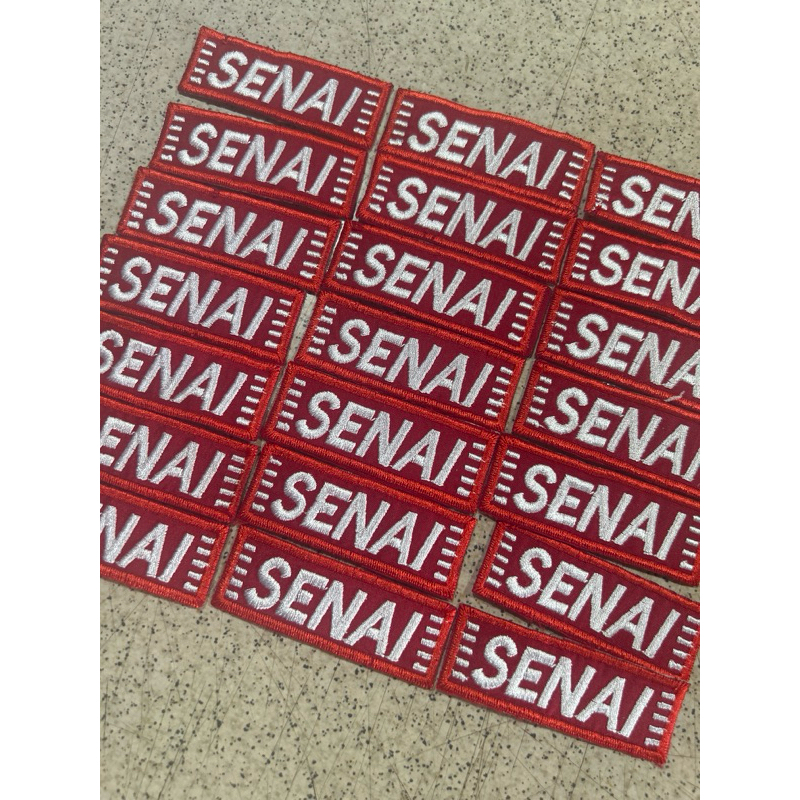 Patch SENAI kit 15 unidades bordado com termocolante | Shopee Brasil