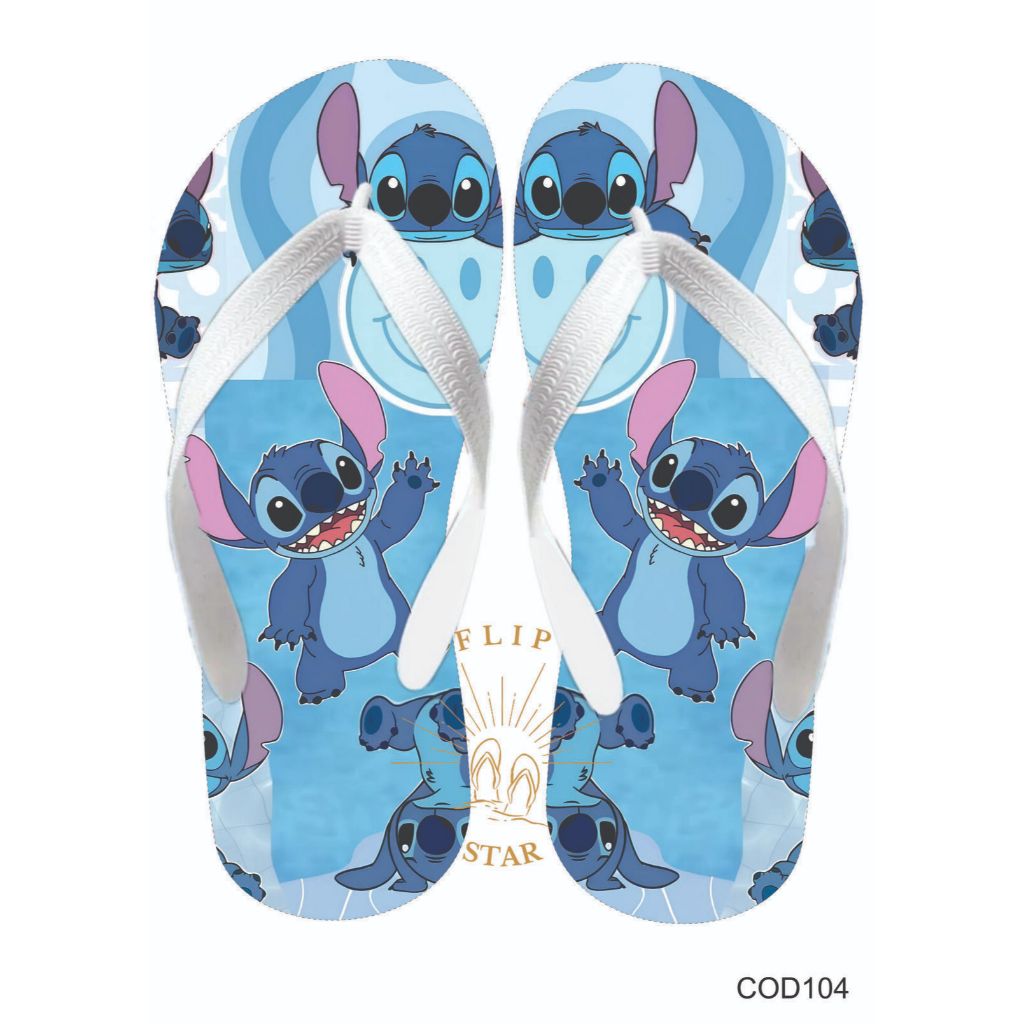 Chinelo Lilo & Stitch - Estampas Variadas | Tamanhos Adulto e Infantil ...