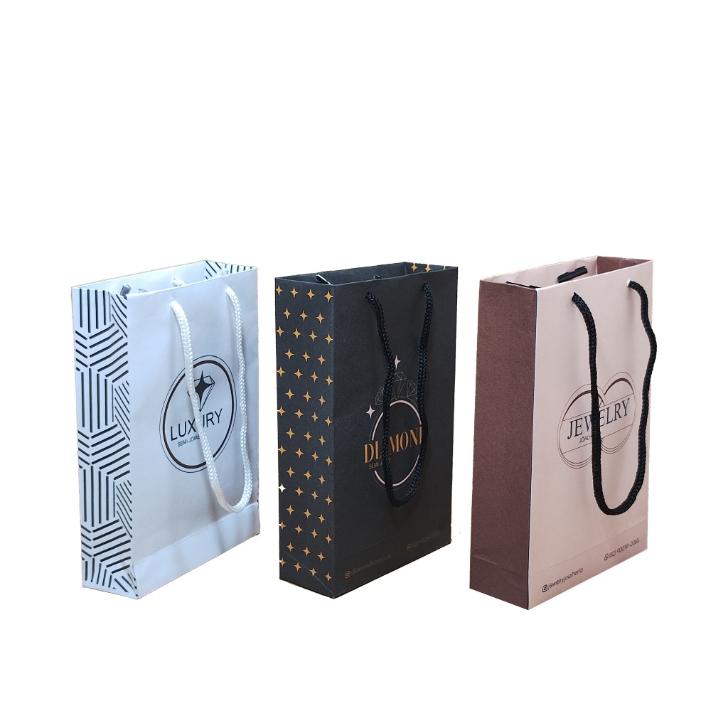 Mini Sacola personalizada com sua logo, tamano pp (10x15x3,5 cm ...