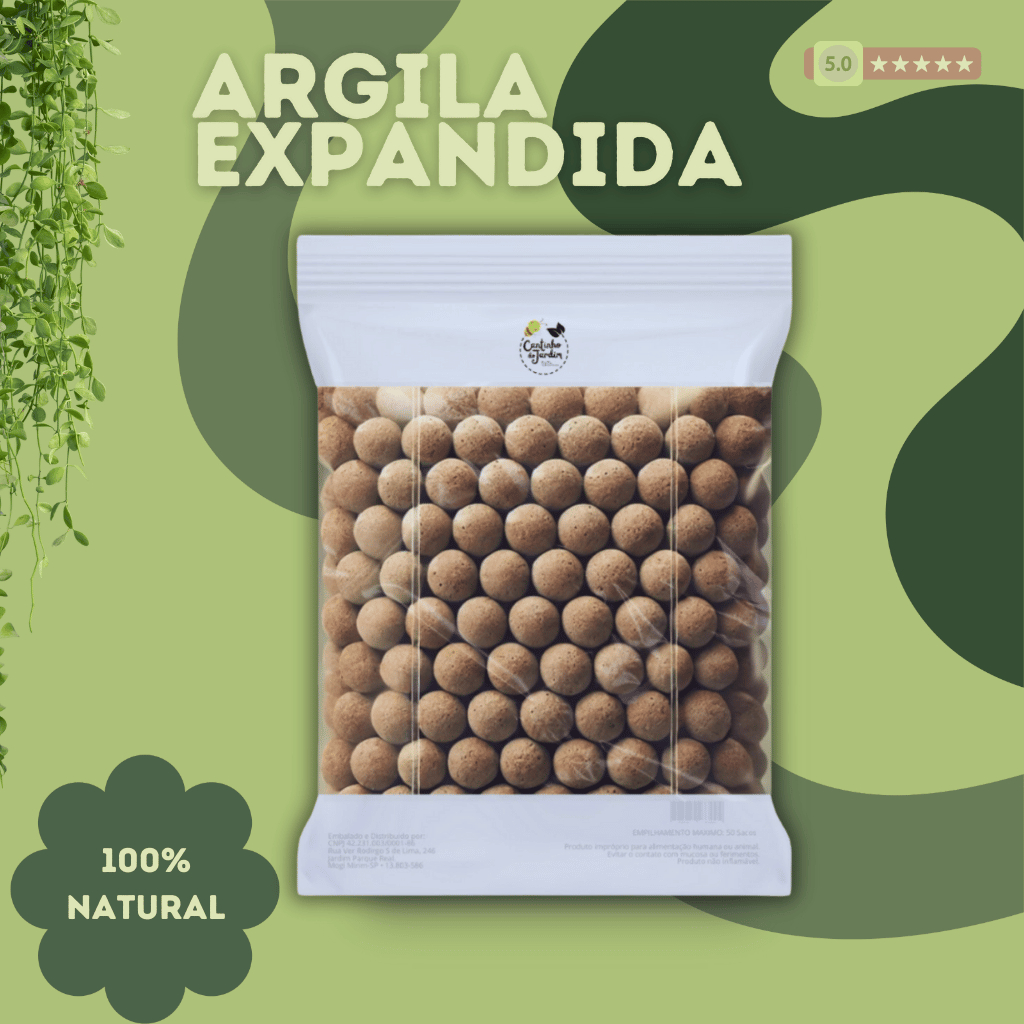 Argila Expandida 10Lts - Jardim, Drenagem, Decoração e Paisagismo ...