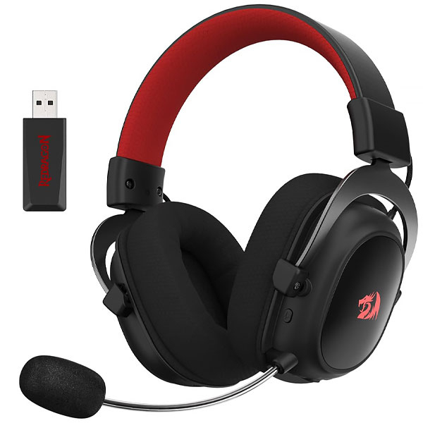 Headset Gaming Sem Fio Redragon Zeus Pro H510-PRO 7.1 com USB para PC ...