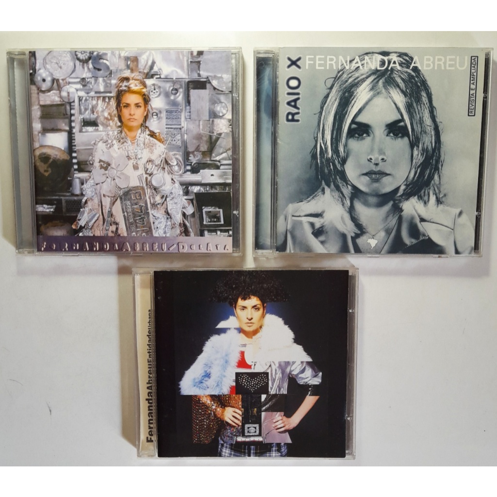 3 cds Fernanda Abreu, Raio X + DaLata + Entidade Urbana. Seminovos Mídias intactas!. | Shopee Brasil