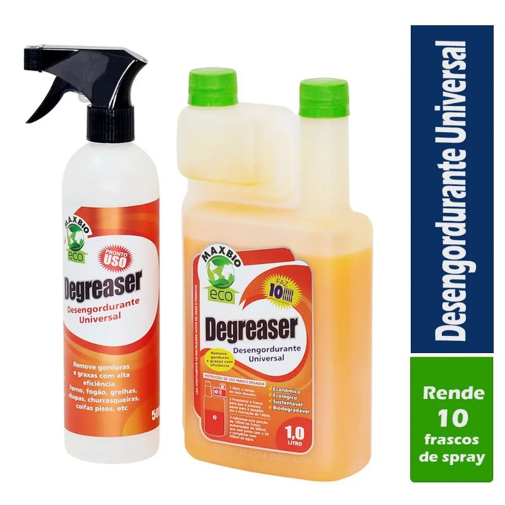 Degreaser desengordurante universal super concentrado - Maxbio | Shopee ...