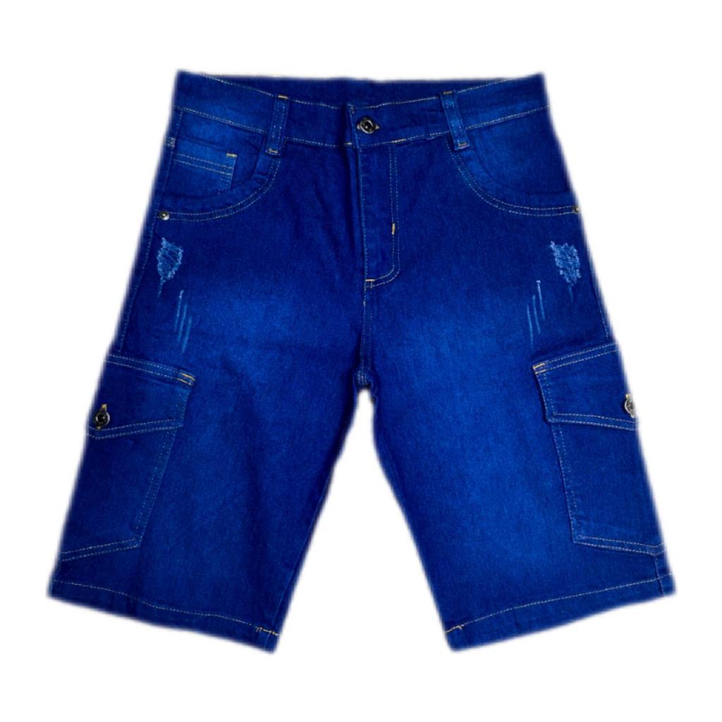 BERMUDA CARGO MASCULINA 38 ao 62 BOLSO NA PERNA TECIDO LISO OU ...
