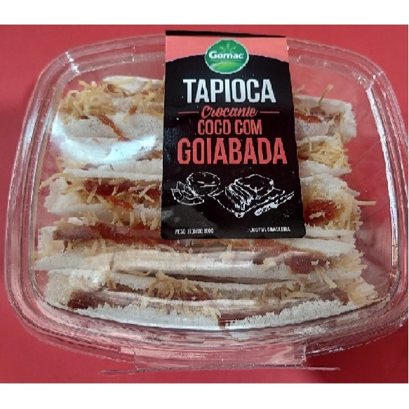 TAPIOCA CROCANTE COM COCO E GOIABADA - 200G | Shopee Brasil